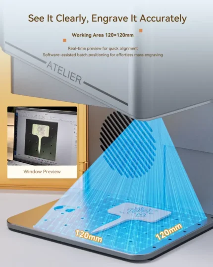 Atomstack AI Atelier 12W Laser Engraver for Wood & Metal | 4evatech Store